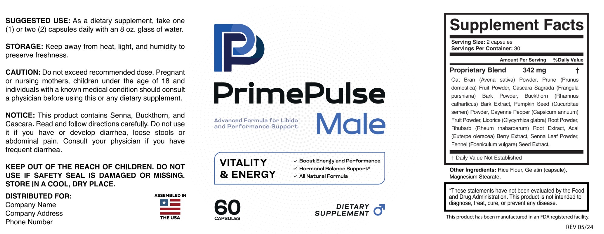 PrimePulse male - Text Presentation